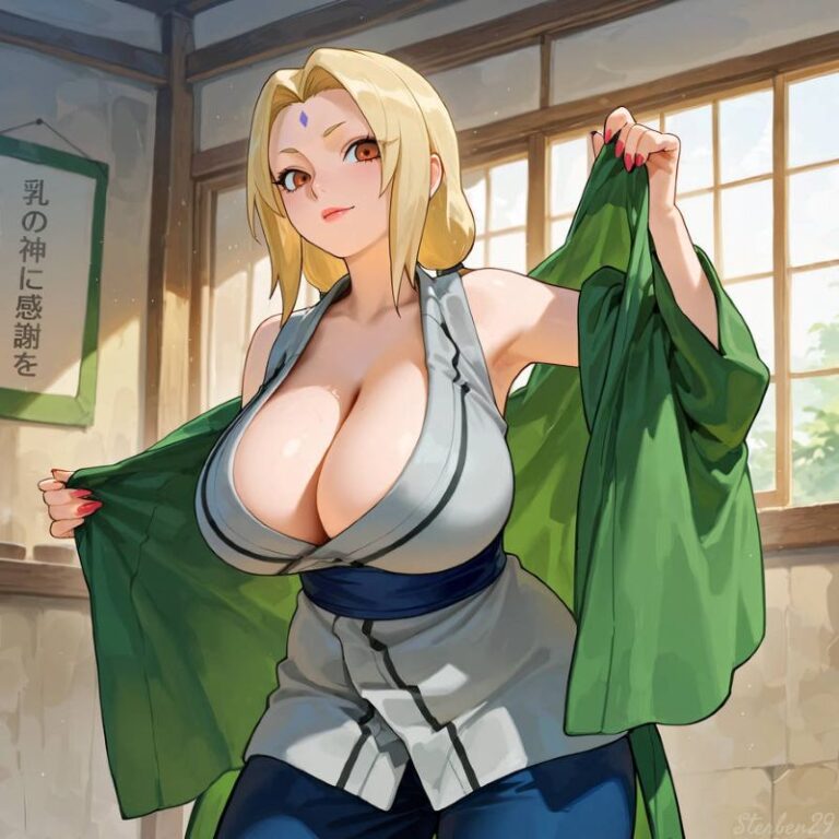 Bộ ảnh Tsunade R34 sexy gợi cảm, táo bạo không che