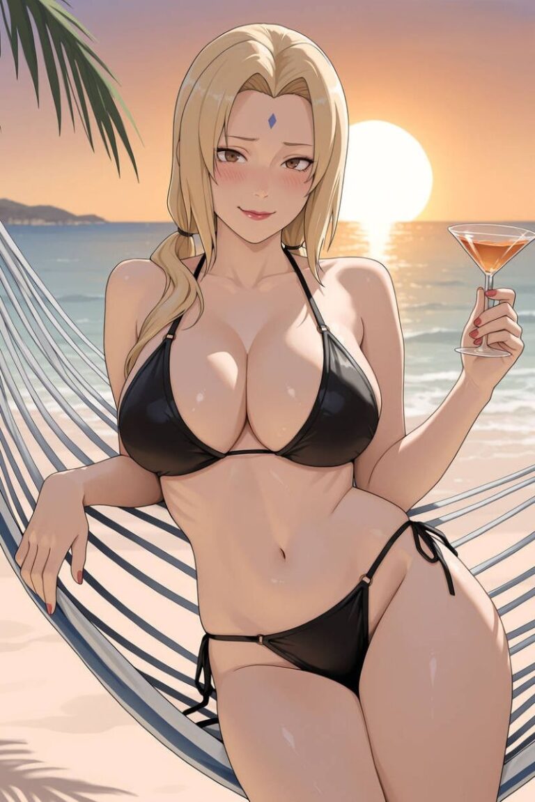 Bộ ảnh Tsunade R34 sexy gợi cảm, táo bạo không che